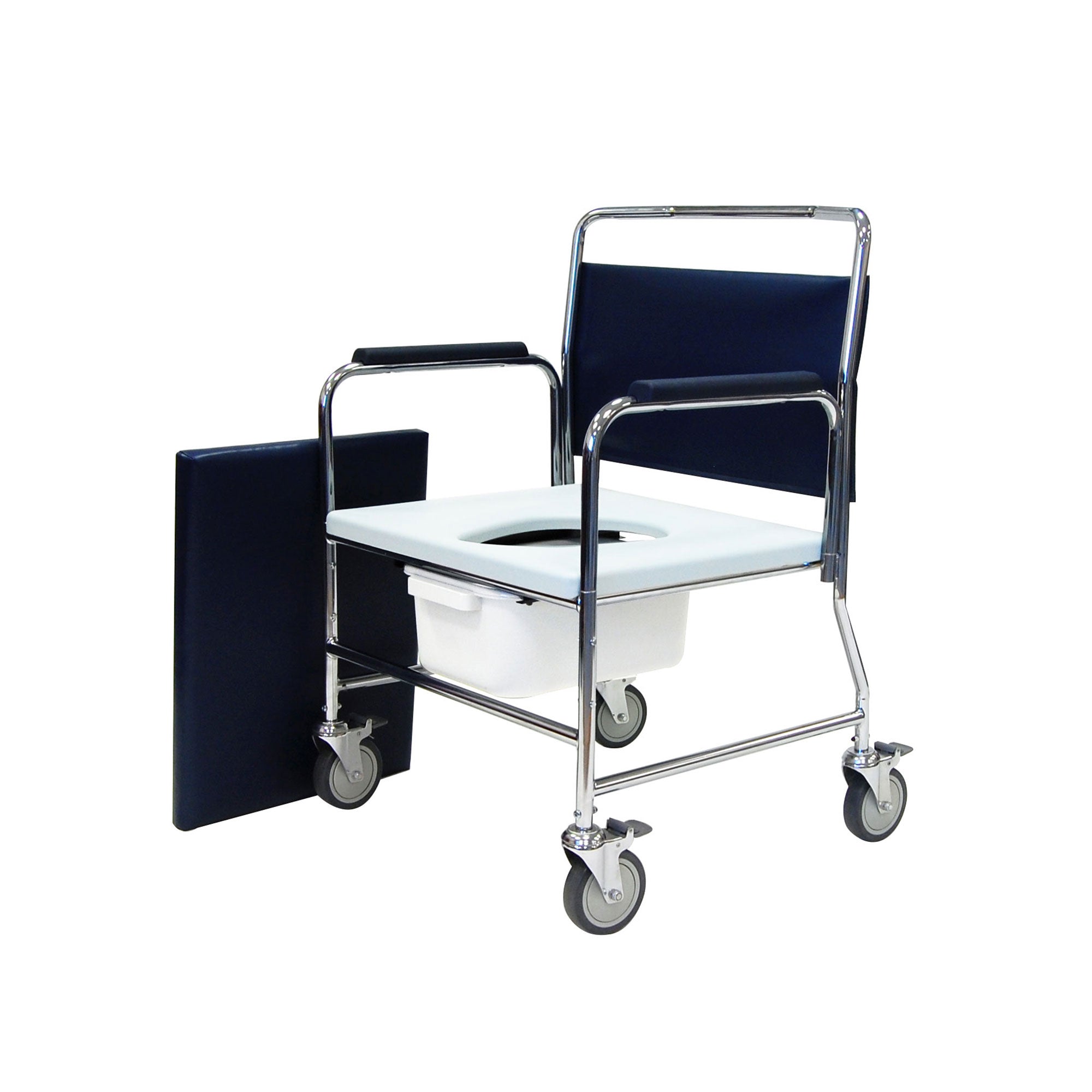 Roma Medical Heavy Duty Mobile Commode Chair – Capable Direct